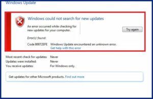 4 Ways to Fix "windowsupdate_80072efe" Error Without Using Software